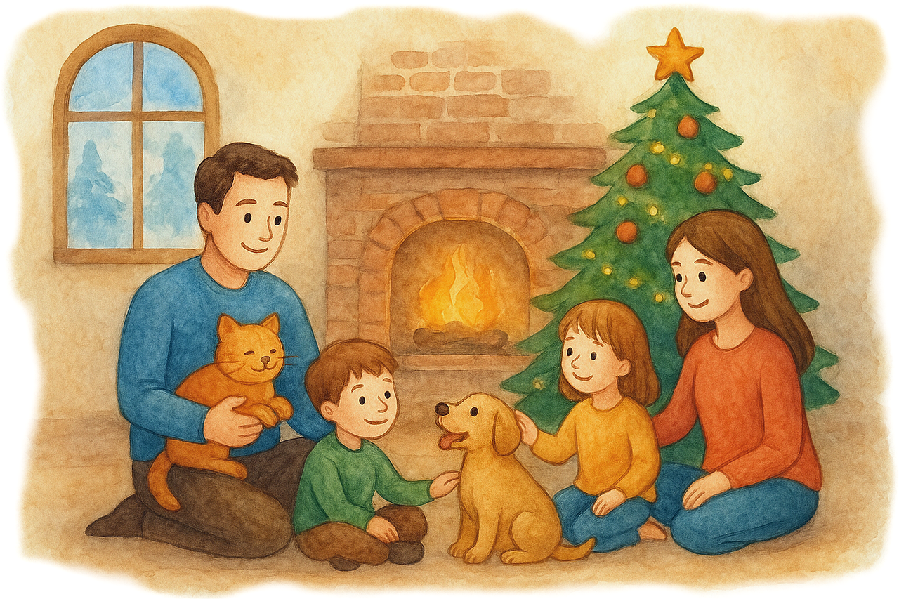 Download Christmas, Winter, Family. Royalty-Free Stock Illustration ...