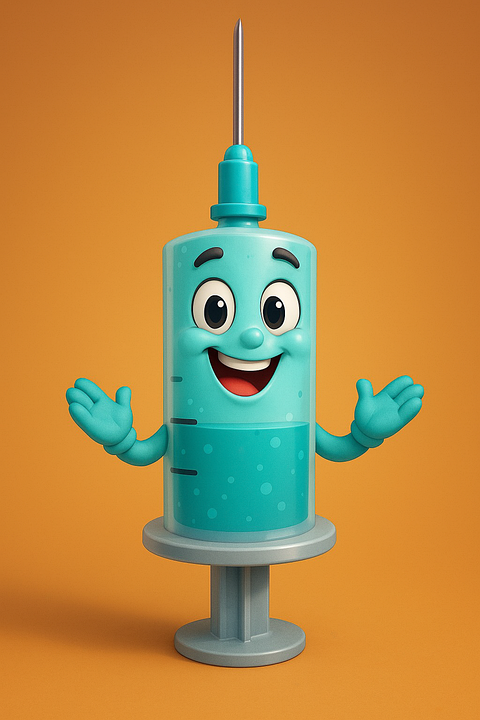 Download Cartoon, Character Design, Syringe. Royalty-Free Stock ...