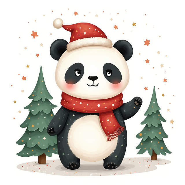 Cute Panda Christmas Winter - Free photo on Pixabay