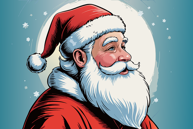 Download Santa Claus, Portrait, Christmas. Royalty-Free Vector Graphic ...