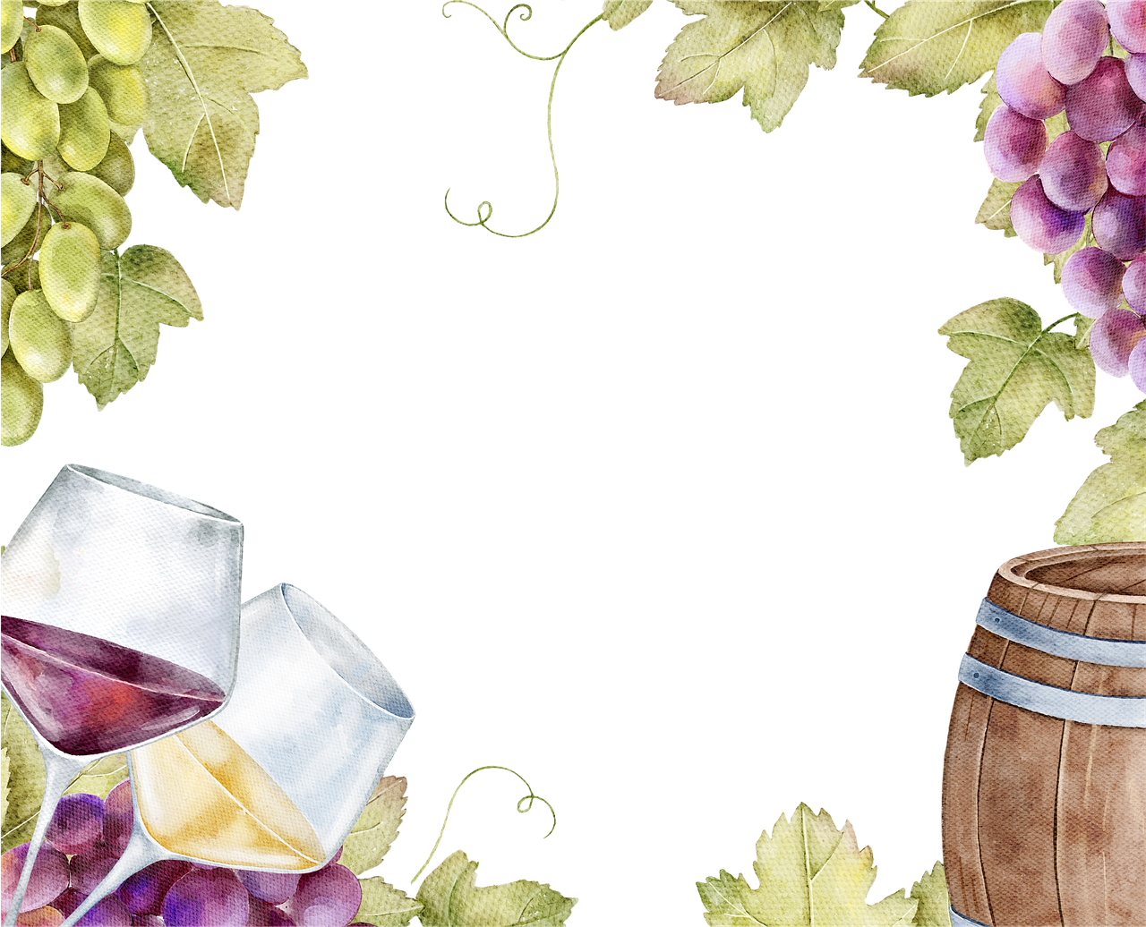 Marco De Acuarela Barril Vino - Imagen gratis en Pixabay