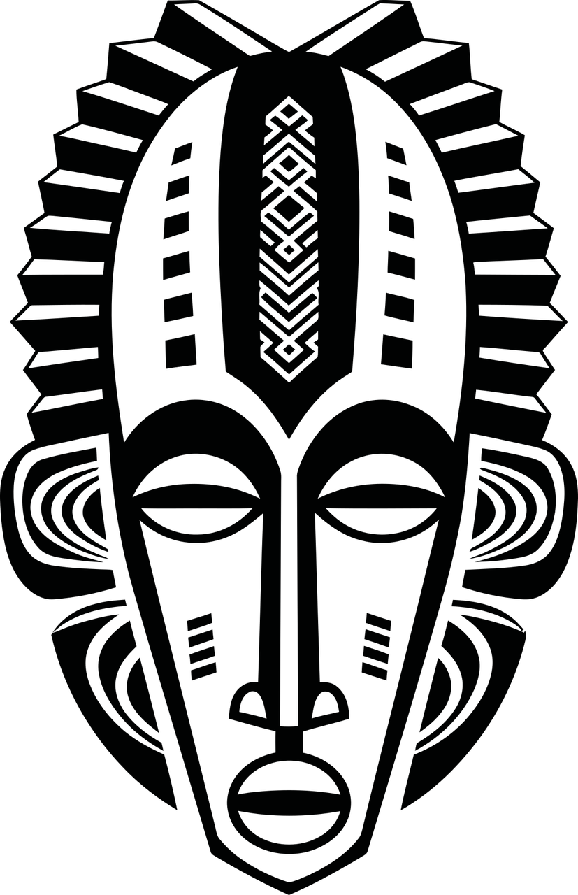Download African Mask, Tribal Mask, Symmetrical. Royalty-Free Vector ...