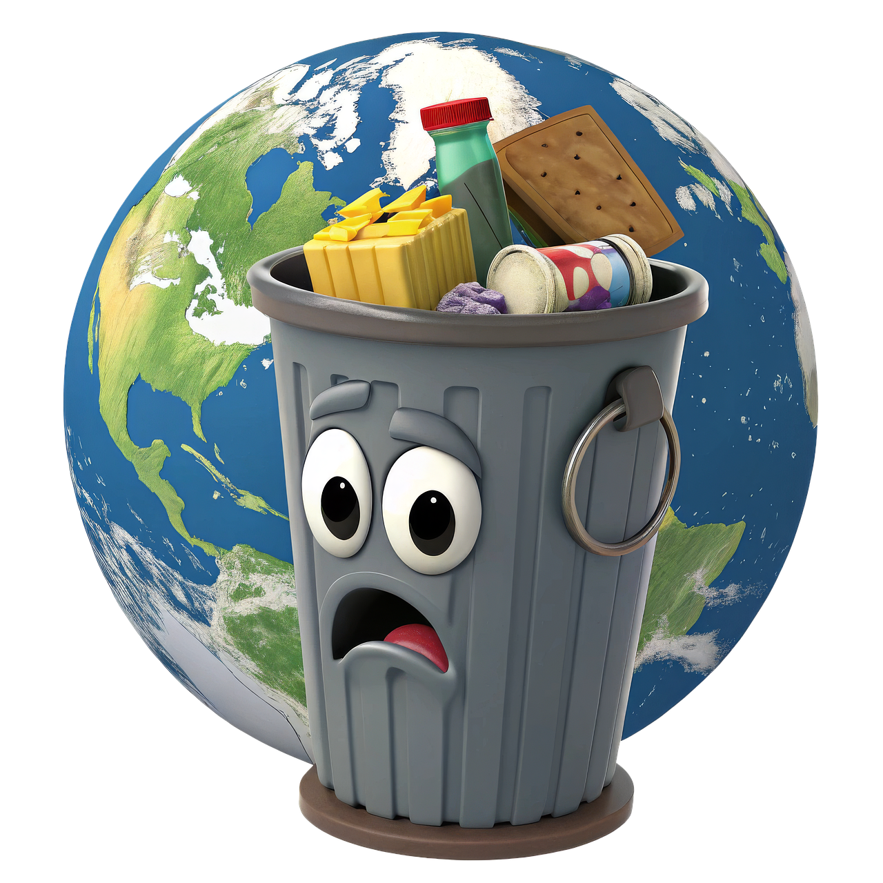 Download Earth, Bin, Waste. Royalty-Free Stock Illustration Image - Pixabay
