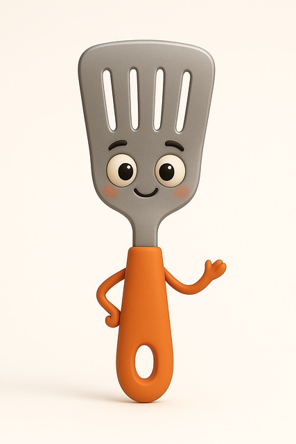 Download Kitchen Spatula, Cute Utensil, 3D Character. Royalty-Free ...