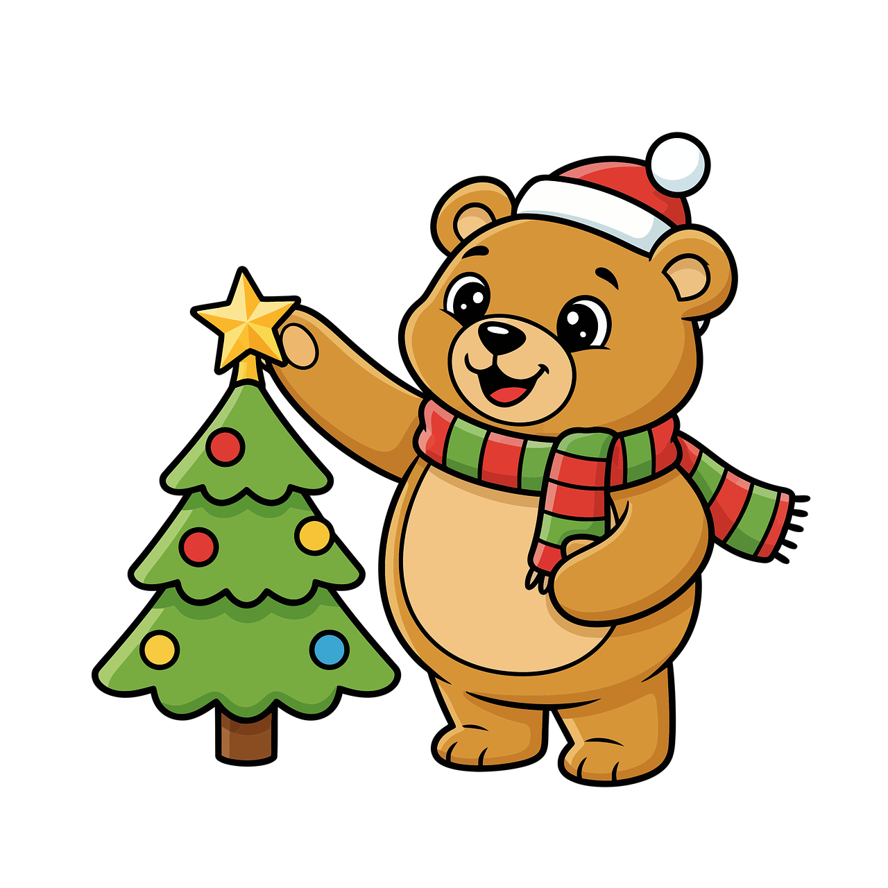 Download Teddy Bear, Christmas, Cartoon. Royalty-Free Stock ...