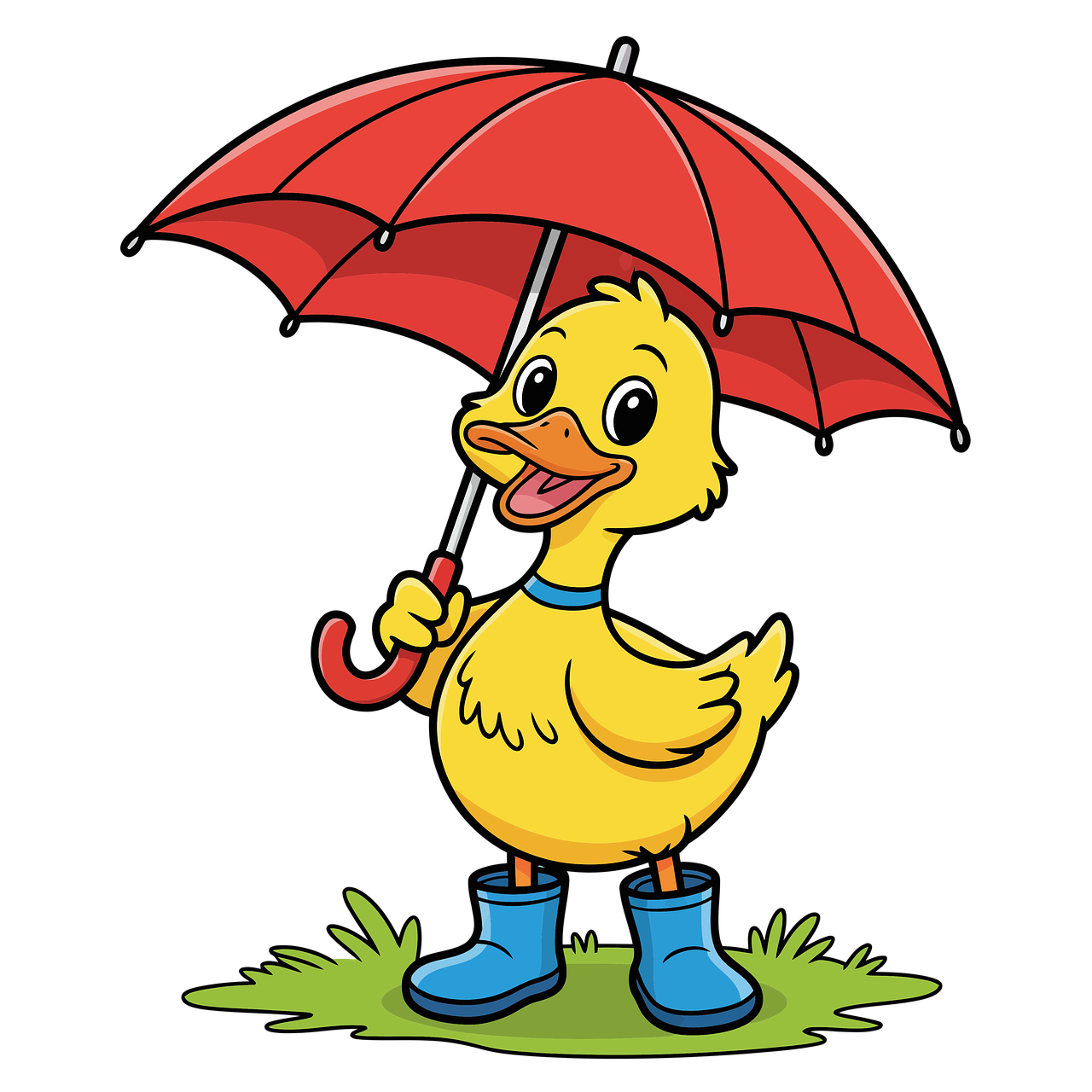 Download Cartoon, Duck, Umbrella. Royalty-Free Stock Illustration Image ...