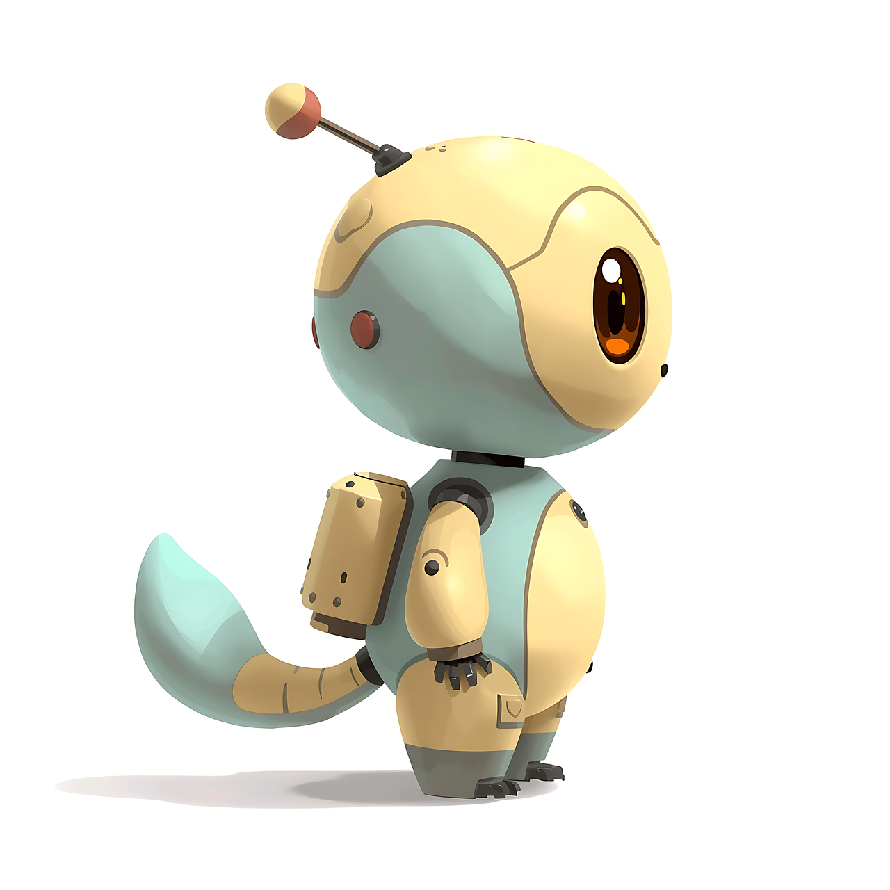 Download Cute Robot, Robot Animal, Hybrid Character. Royalty-Free Stock ...