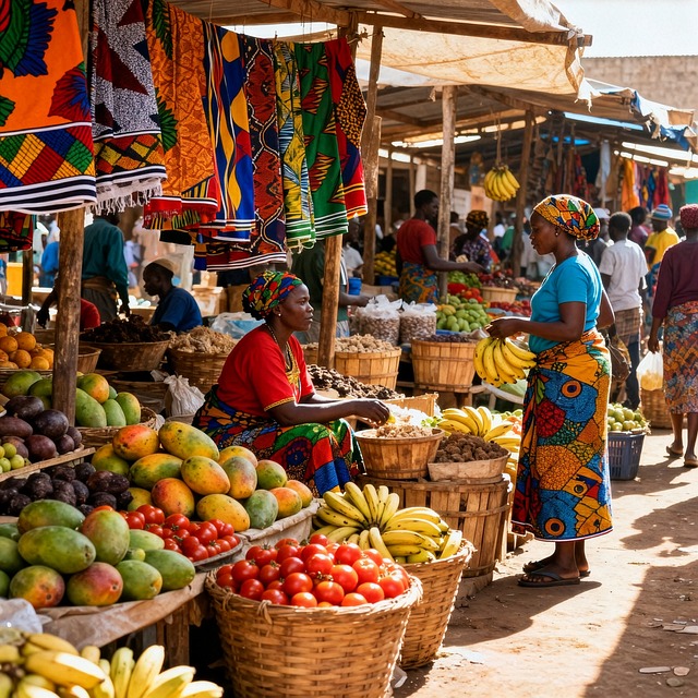 Download Kenya, Market, Sunny. Royalty-Free Stock Illustration Image ...