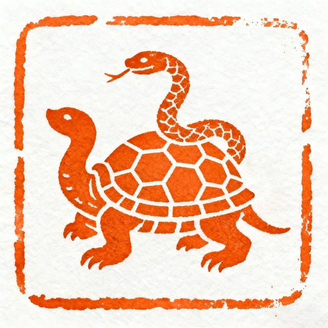 Download Black Tortoise, Snake, Chinese Zodiac. Royalty-Free Stock ...