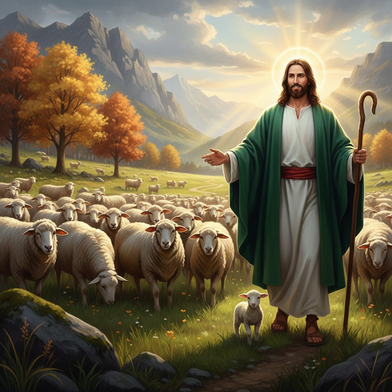 Download Good Shepherd, Jesus Christ, Biblical. Royalty-Free Stock ...