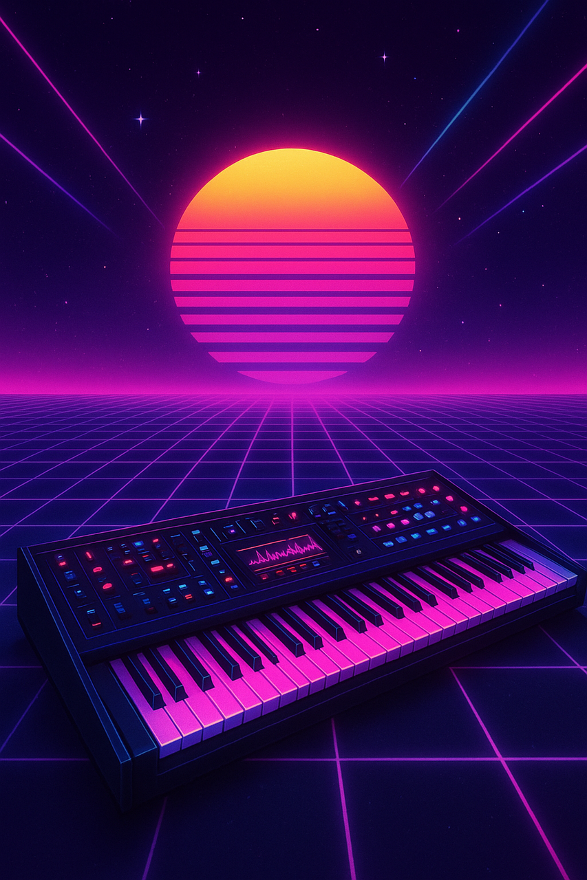 Download Synthwave, Retro, Vaporwave. Royalty-Free Stock Illustration ...
