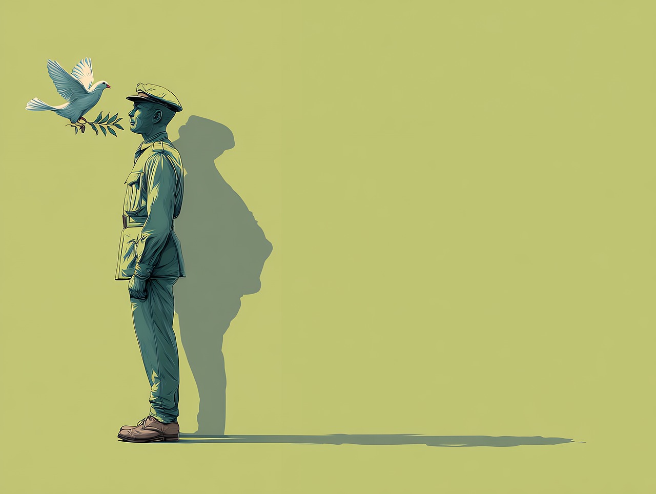 Download Soldier, Dove, Peace. Royalty-Free Stock Illustration Image ...