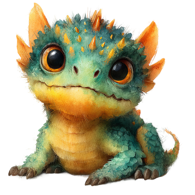 Download Dragon, Small, Cute. Royalty-Free Stock Illustration Image ...