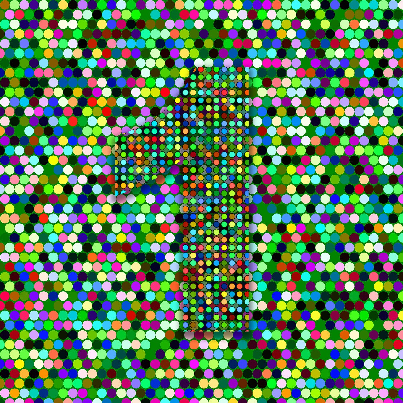 Download Mosaic, Pixelated, Number One. Royalty-Free Stock Illustration ...