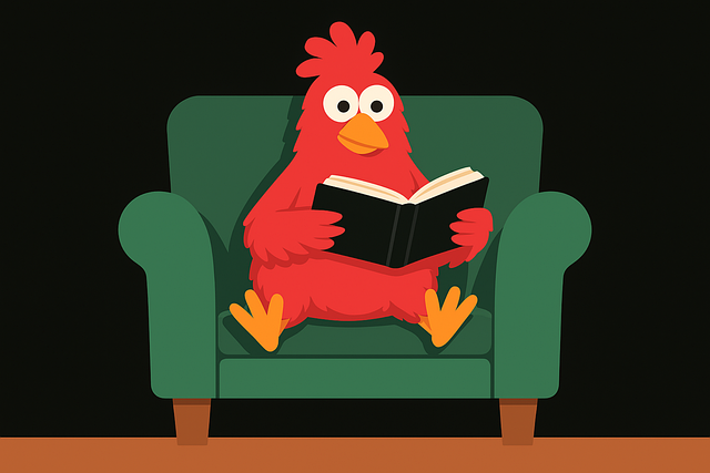 Download Bird, Reading, Cartoon Bird. Royalty-Free Vector Graphic - Pixabay
