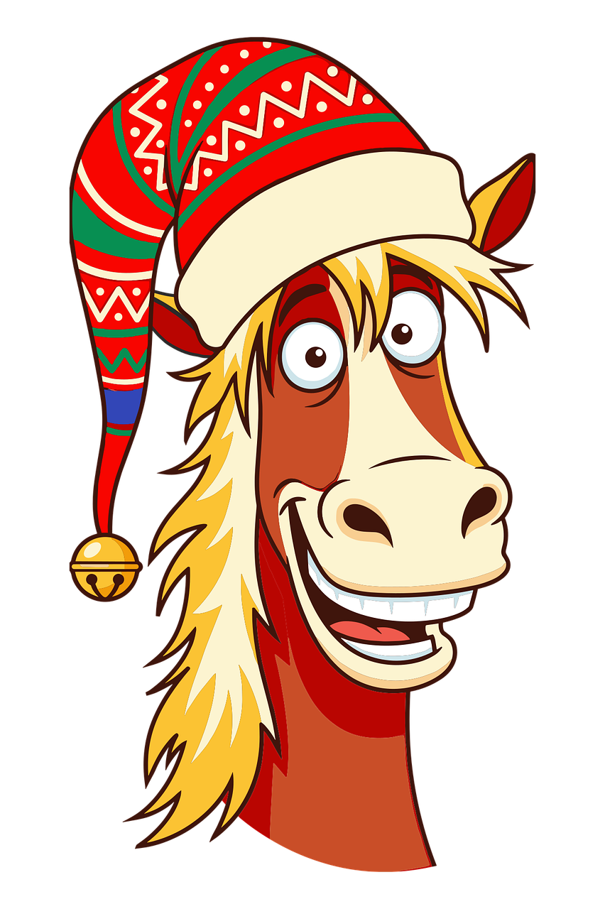 Free Christmas Horses Vector Art - Download 3,852+ Christmas Horses ...