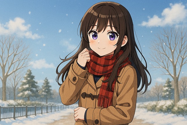 Anime Pige Vinter Scene Sne - Gratis billeder på Pixabay