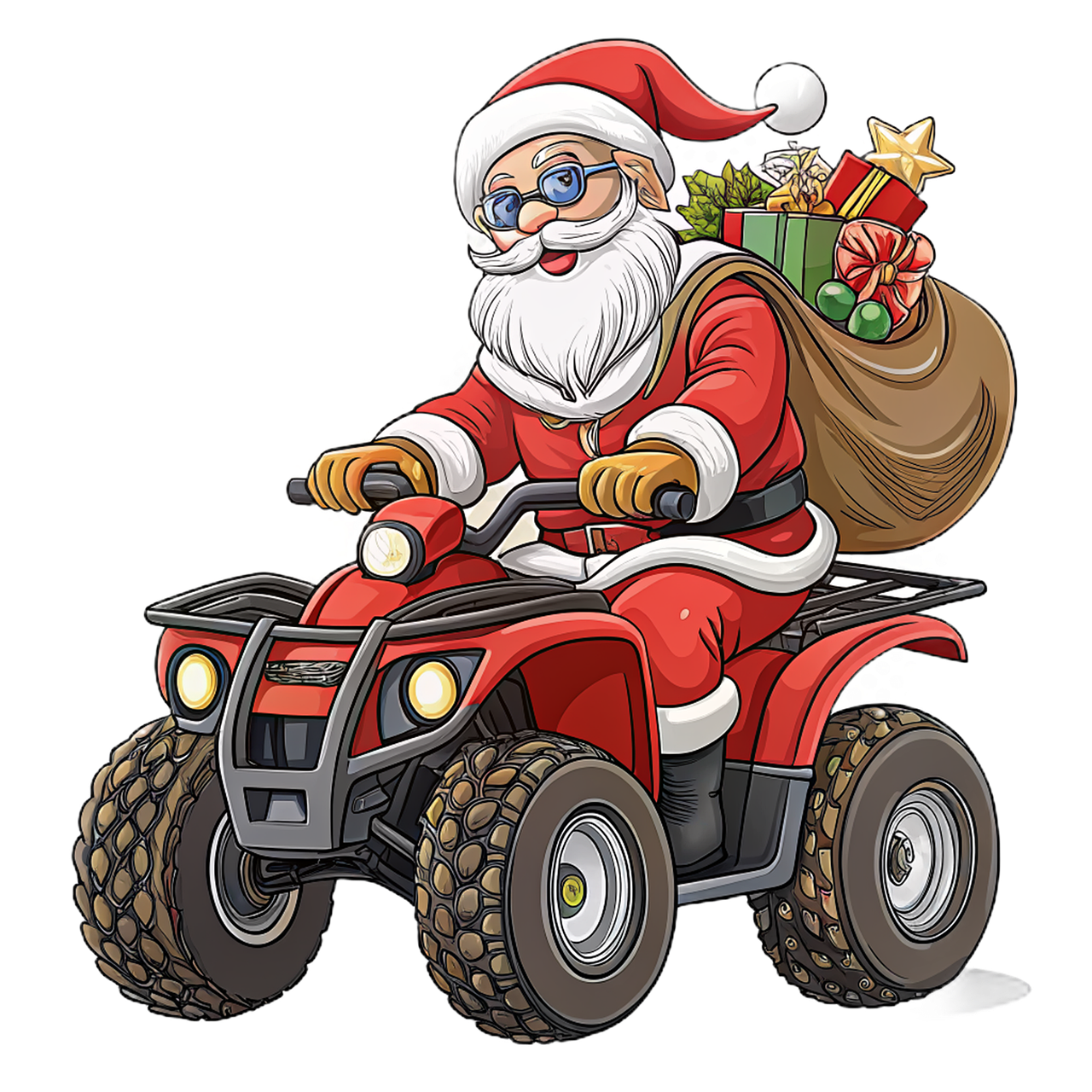 Download Santa Claus, Christmas, Atv. Royalty-Free Stock Illustration ...