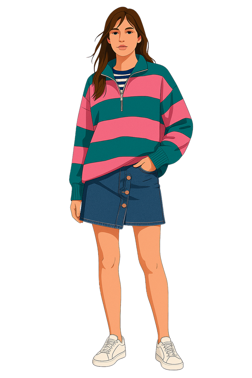Download Woman Illustration, Girl Character, Cartoon Style. Royalty ...
