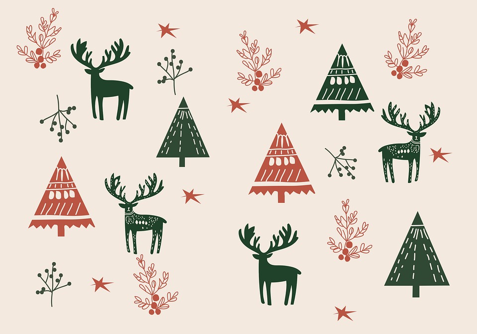 Download Christmas, Background, Boho. Royalty-Free Stock Illustration ...