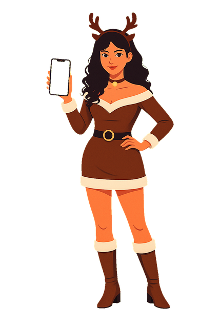 Free Reindeer Girl Vector Art - Download 4,254+ Reindeer Girl Icons ...