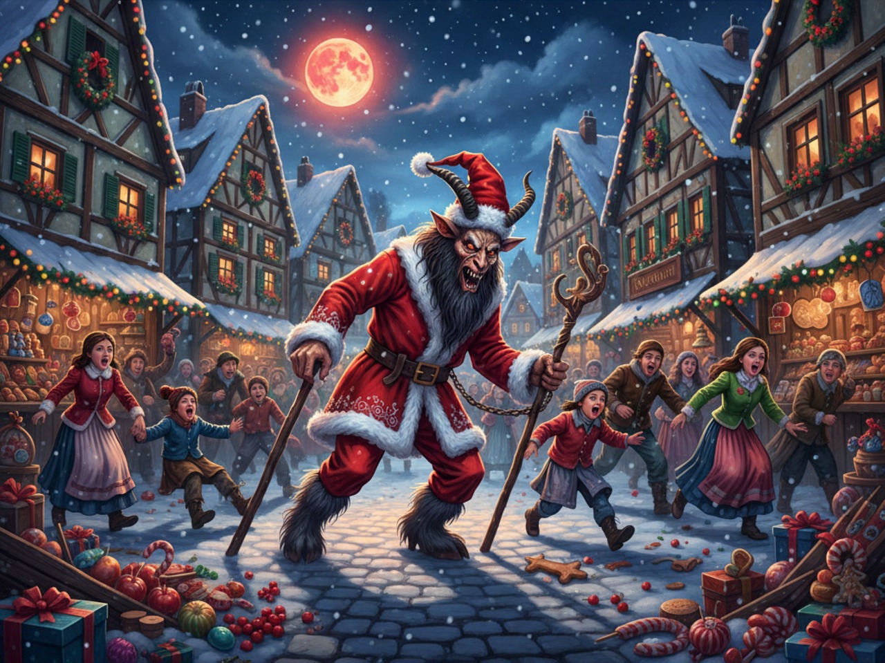 Download Christmas, Krampus, Devil. Royalty-Free Stock Illustration ...