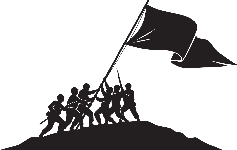 Download Soldiers, Flag, The War. Royalty-Free Vector Graphic - Pixabay