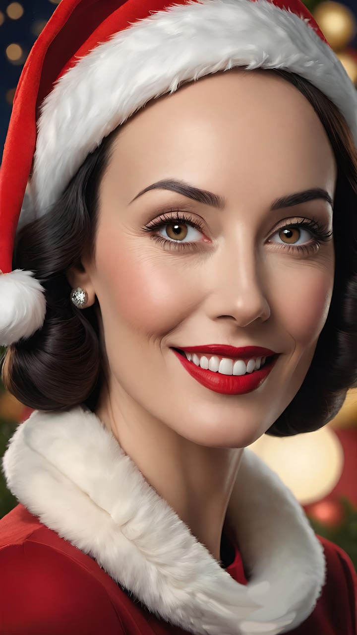 Navidad Sombrero De Santa Mujer - Imagen gratis en Pixabay