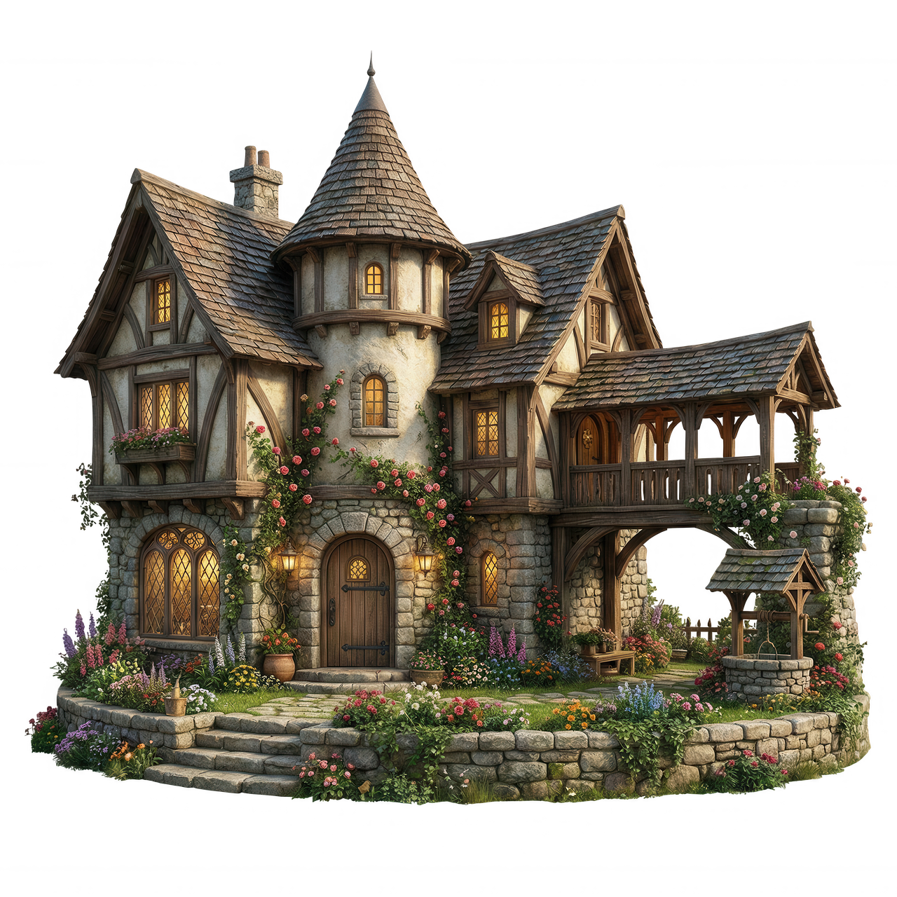 Download Cottage, House, Medieval. Royalty-Free Stock Illustration ...