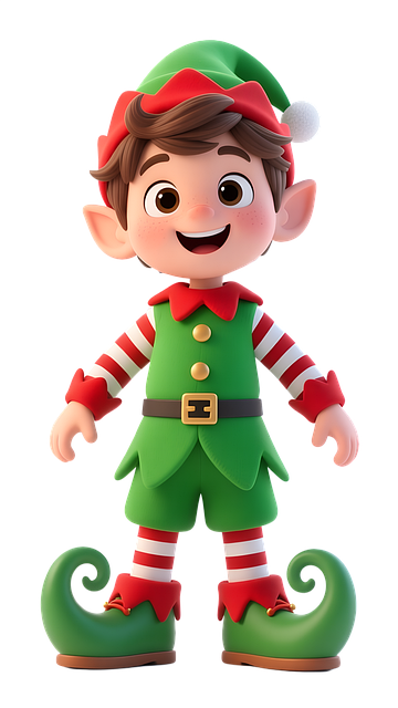 Download Christmas Elf Boy, Festive 3D Character, 3D Elf Boy. Royalty ...