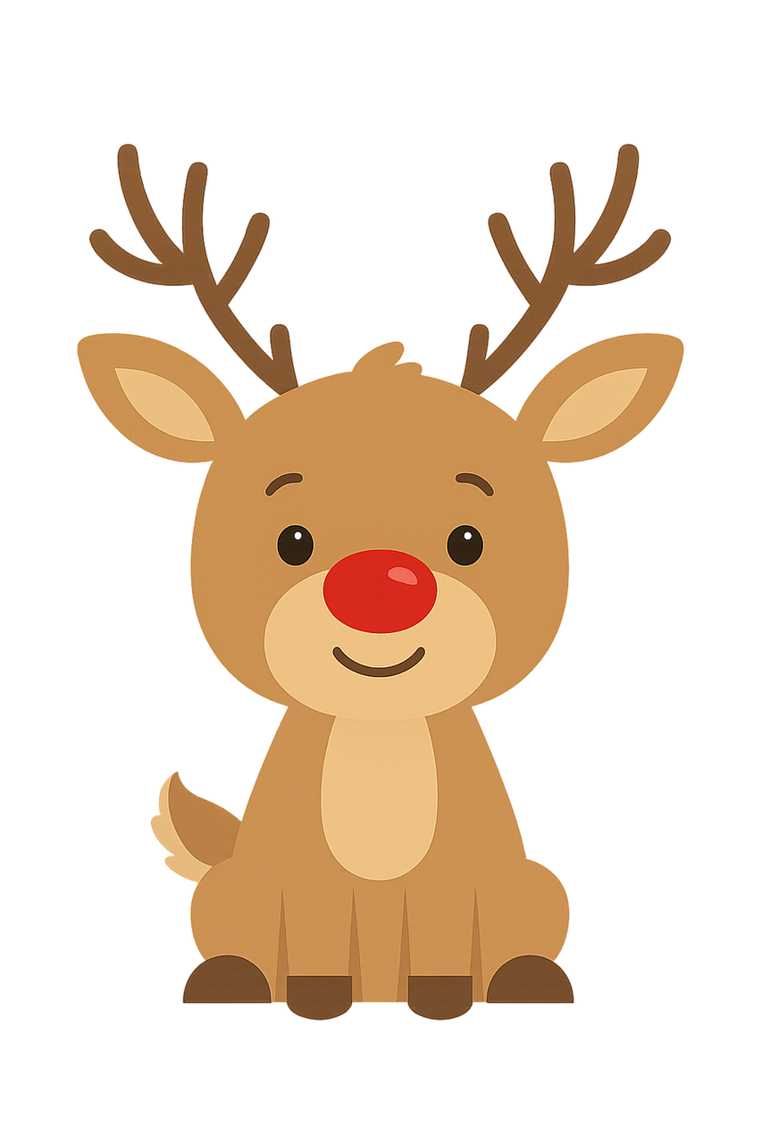 Download Rudolph The Red-Nosed Reindeer, Cartoon Reindeer, Christmas ...