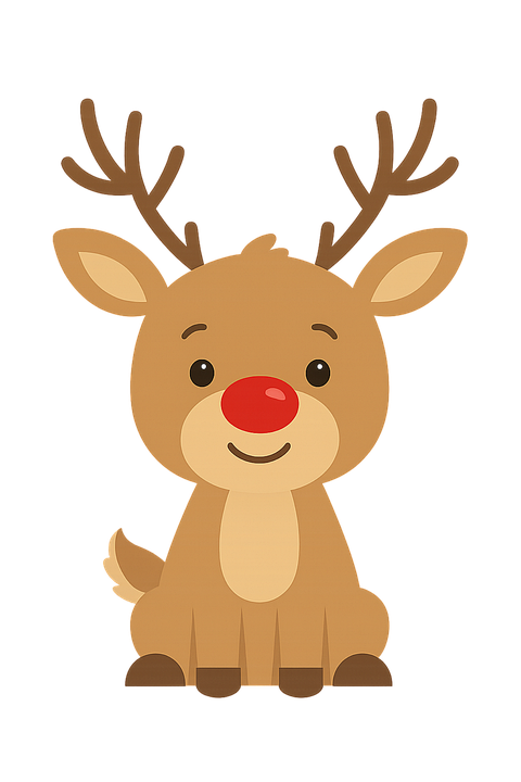 Download Rudolph The Red-Nosed Reindeer, Cartoon Reindeer, Christmas ...