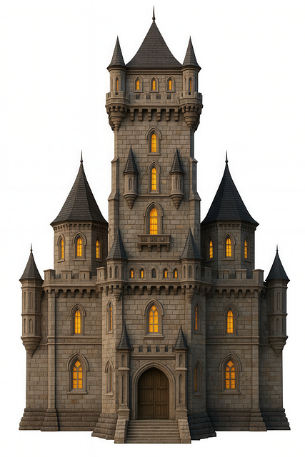 Download Medieval Castle, Fortress, Fantasy Castle. Royalty-Free Stock ...