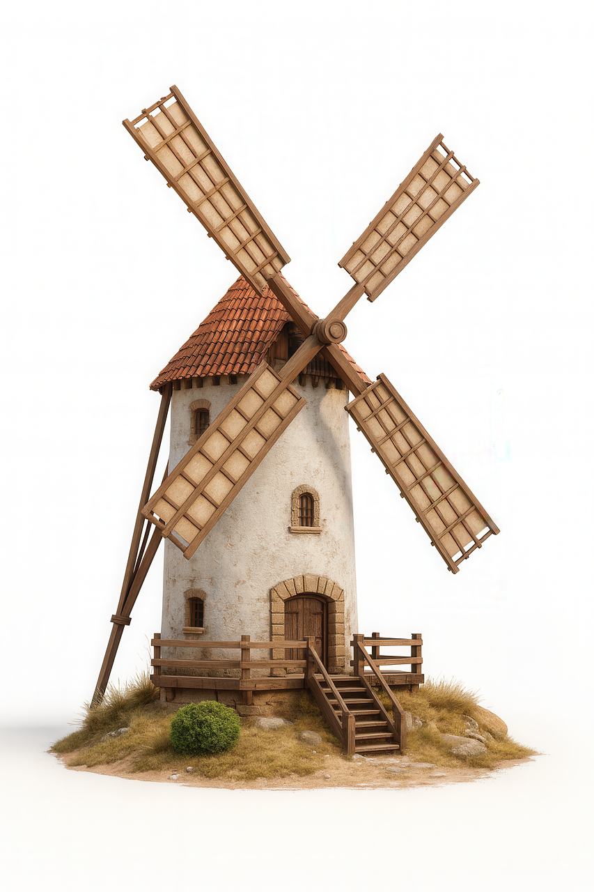 Download Windmill, Rural Building, Old Mill. Royalty-Free Stock ...