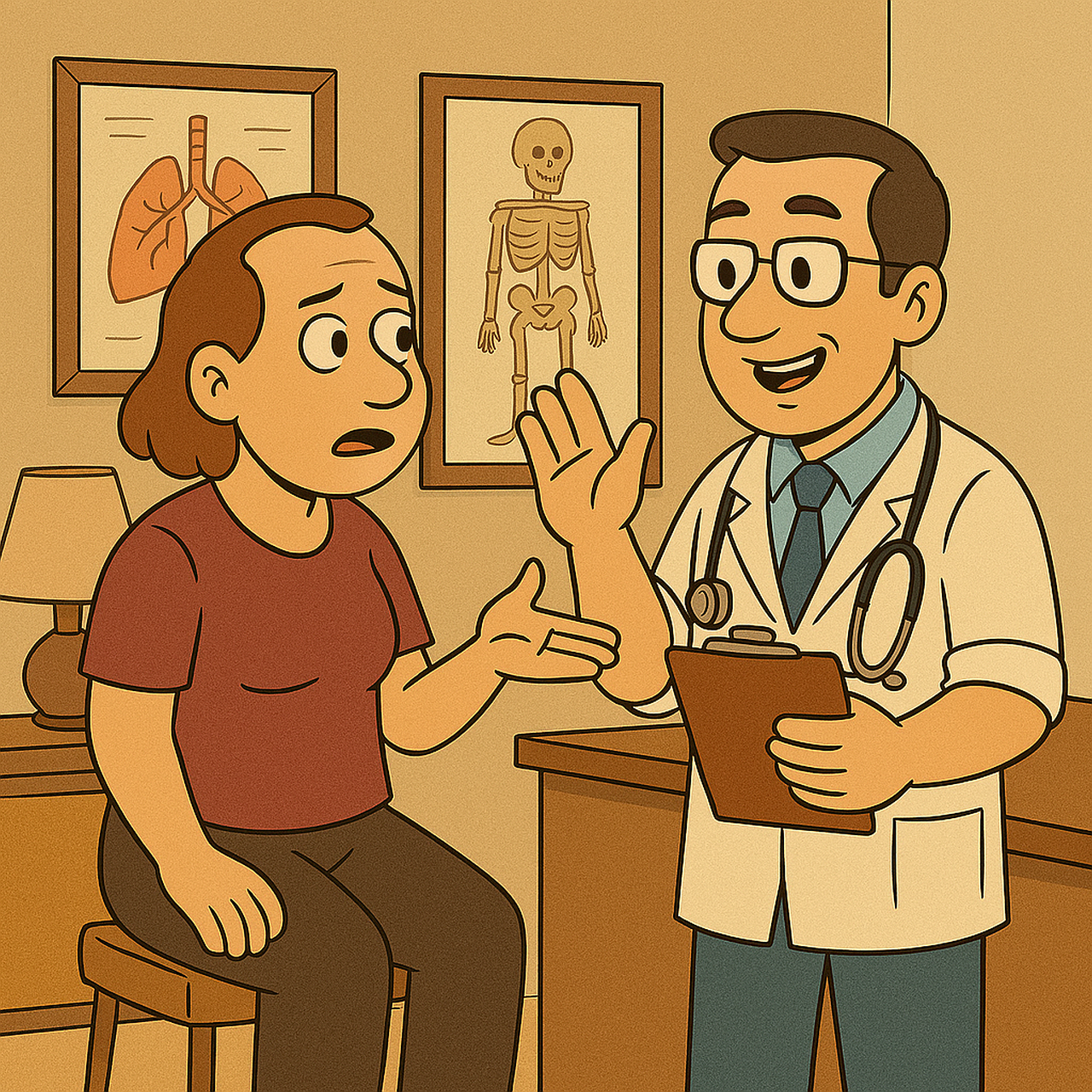 Download Cartoon, Doctor, Patient. Royalty-Free Stock Illustration ...