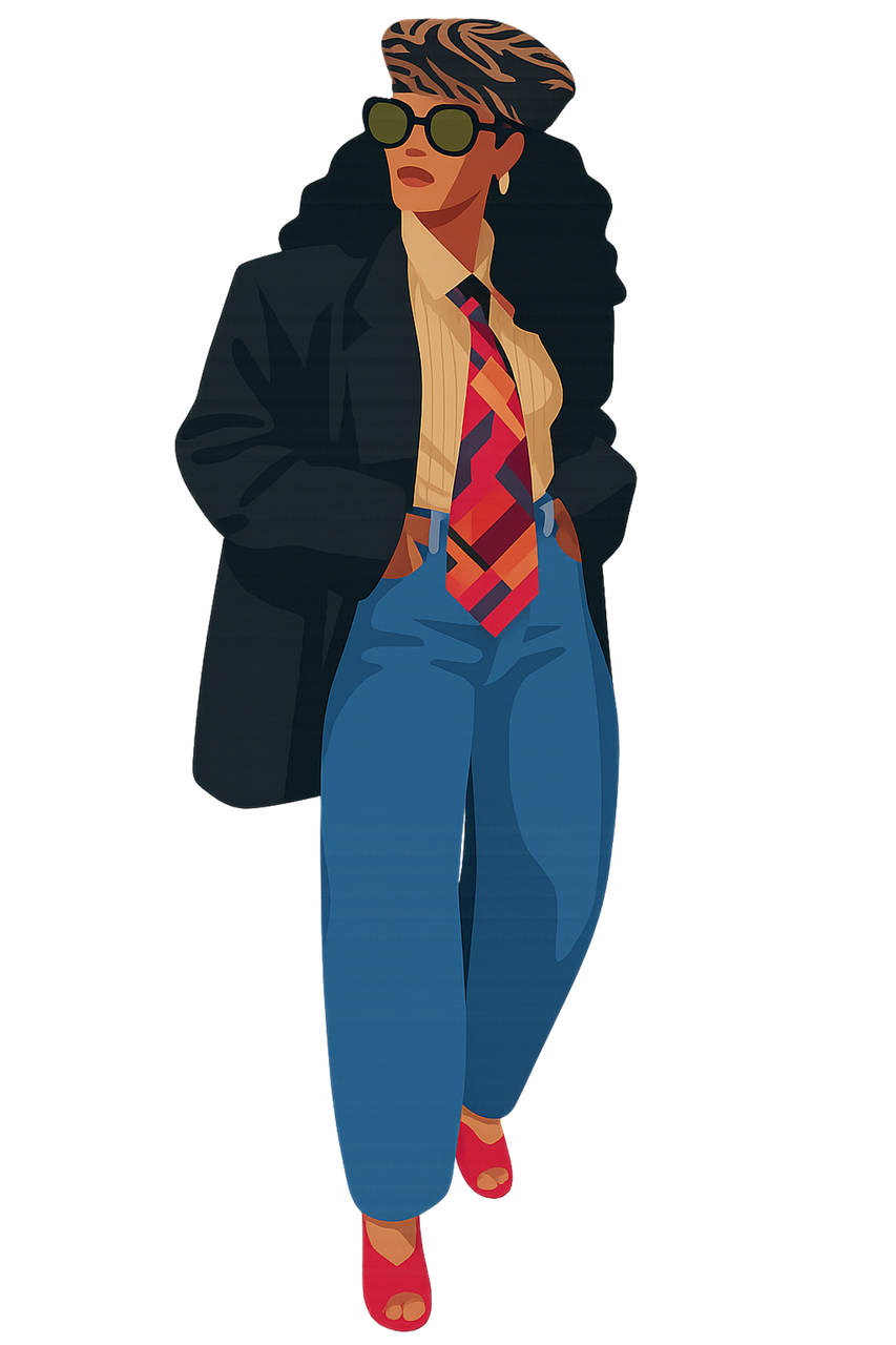 Download Stylized Person, Cartoon Character, Bold Fashion. Royalty-Free ...