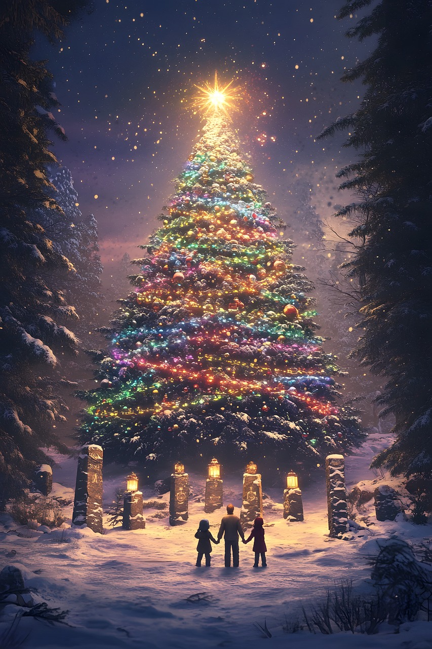 Download Christmas, Family, Tree. Royalty-Free Stock Illustration Image ...