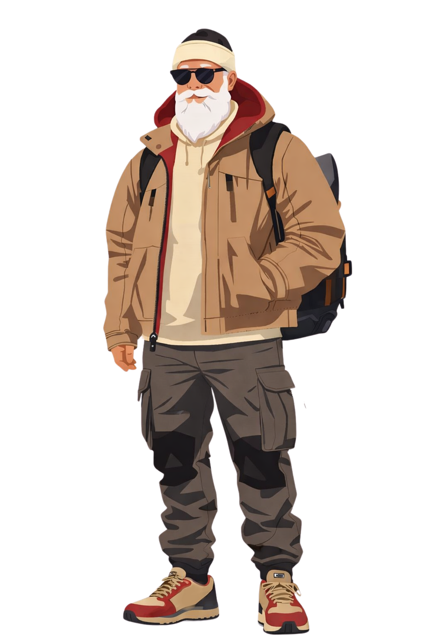 Download Modern Santa, Urban Santa, Delivery Santa. Royalty-Free Vector ...
