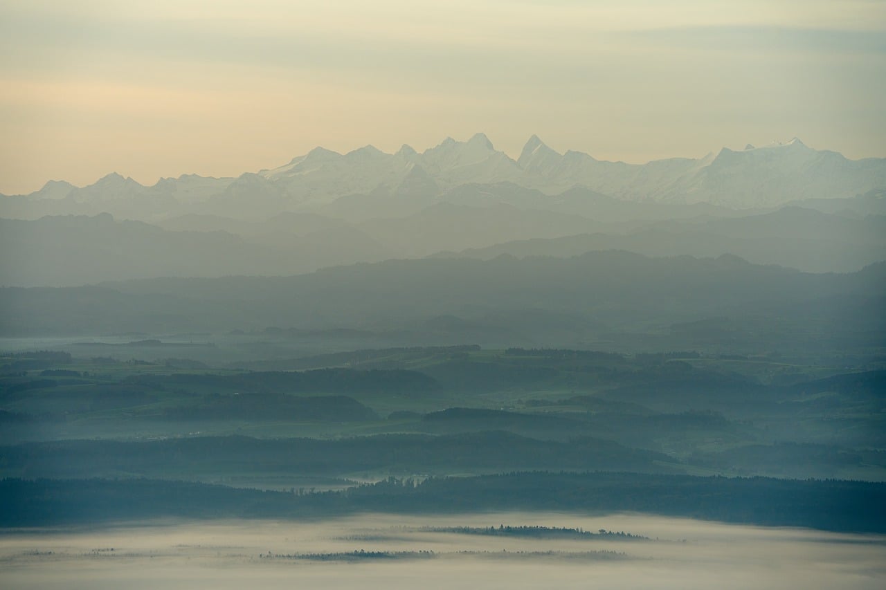 Morning Haze Sunrise Landscape - Free photo on Pixabay