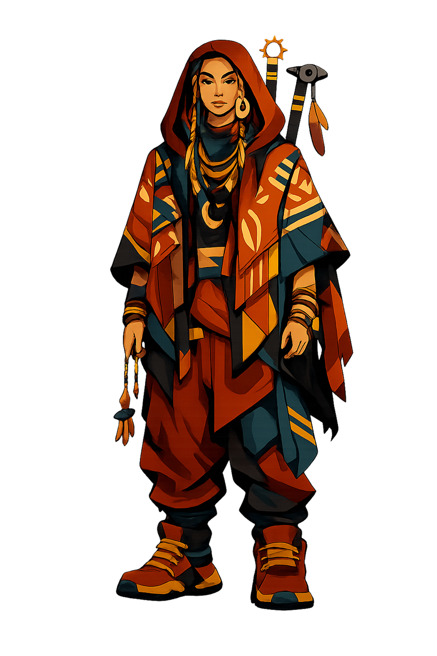 Download Urban Shaman, Stylized Character, Tribal Fashion. Royalty-Free ...