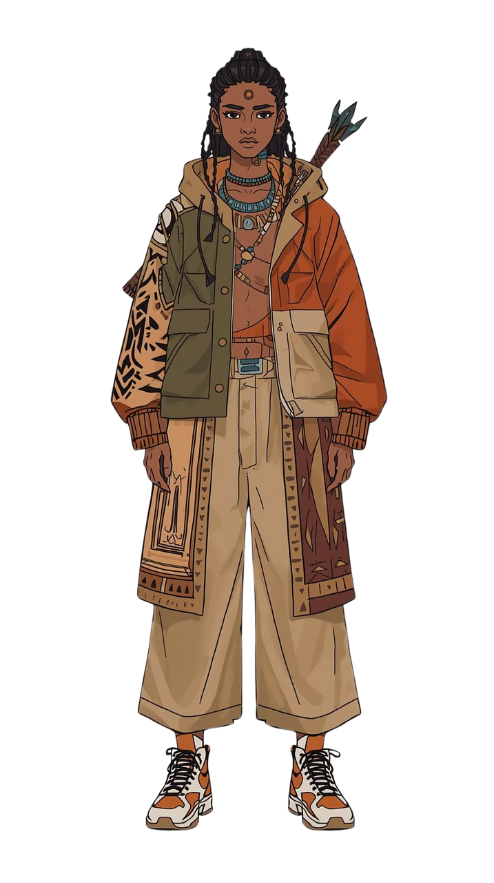 Download Urban Shaman, Stylized Character, Tribal Fashion. Royalty-Free ...