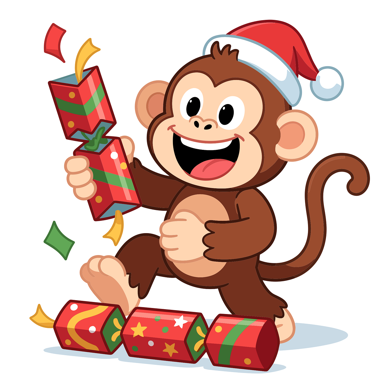 Download Christmas Monkey, Cute Monkey, Holiday Monkey. Royalty-Free ...