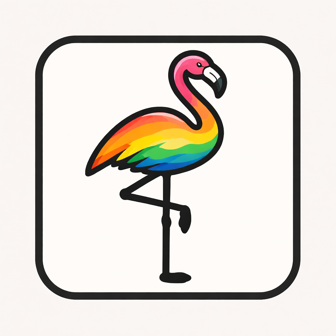 Download Flamingo, Rainbow, Nature. Royalty-Free Stock Illustration ...
