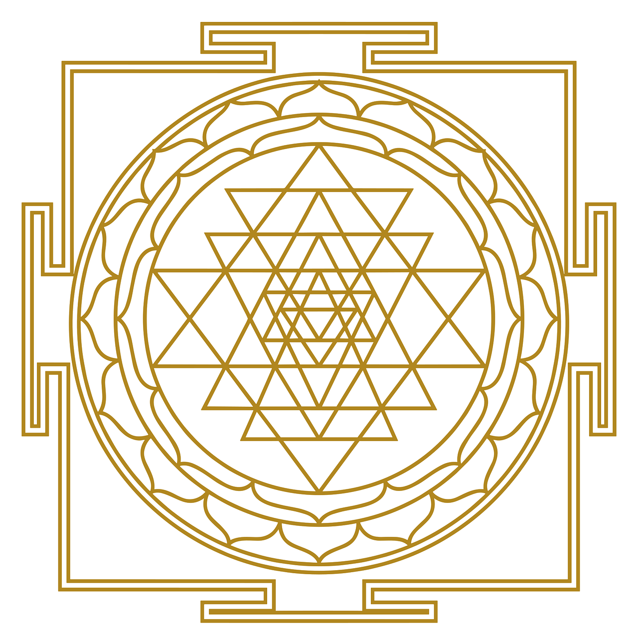 Download Sri Yantra, Sacred Geometry, Mandala. Royalty-Free Vector ...
