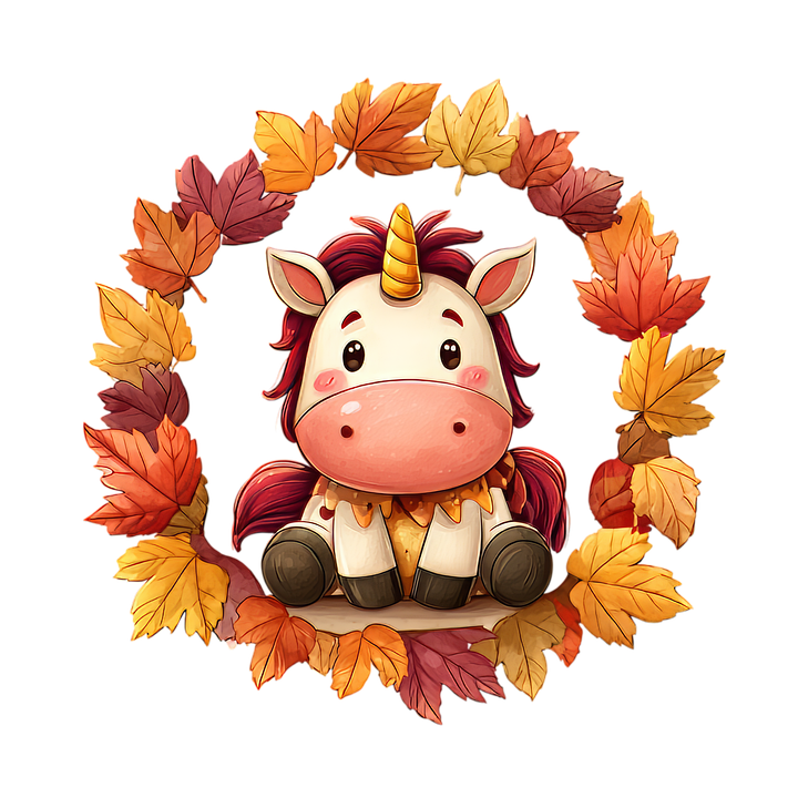 Download Unicorn, Autumn, Leaves. Royalty-Free Stock Illustration Image ...