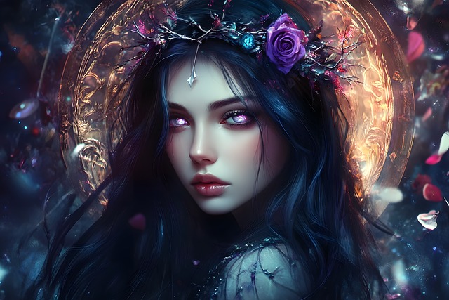 Download Sorceress, Mystic, Crimson. Royalty-Free Stock Illustration ...