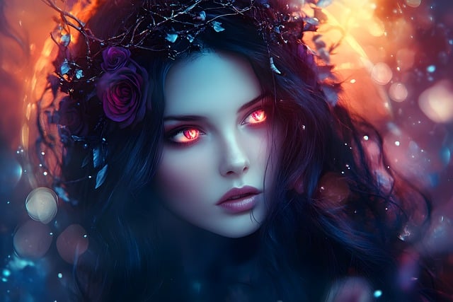 Download Sorceress, Mystic, Crimson. Royalty-Free Stock Illustration ...