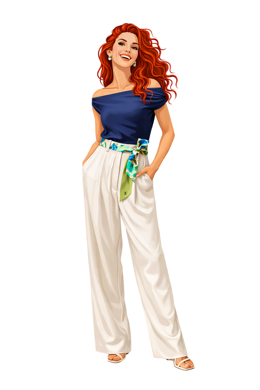 Download Woman Illustration, Red Hair, Fashion Illustration. Royalty ...