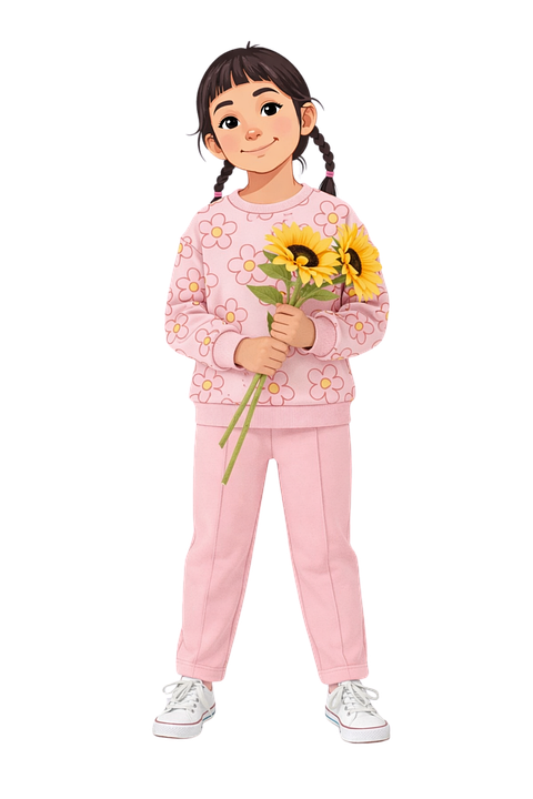 Download Cute Girl, Child Illustration, Kids Fashion. Royalty-Free ...