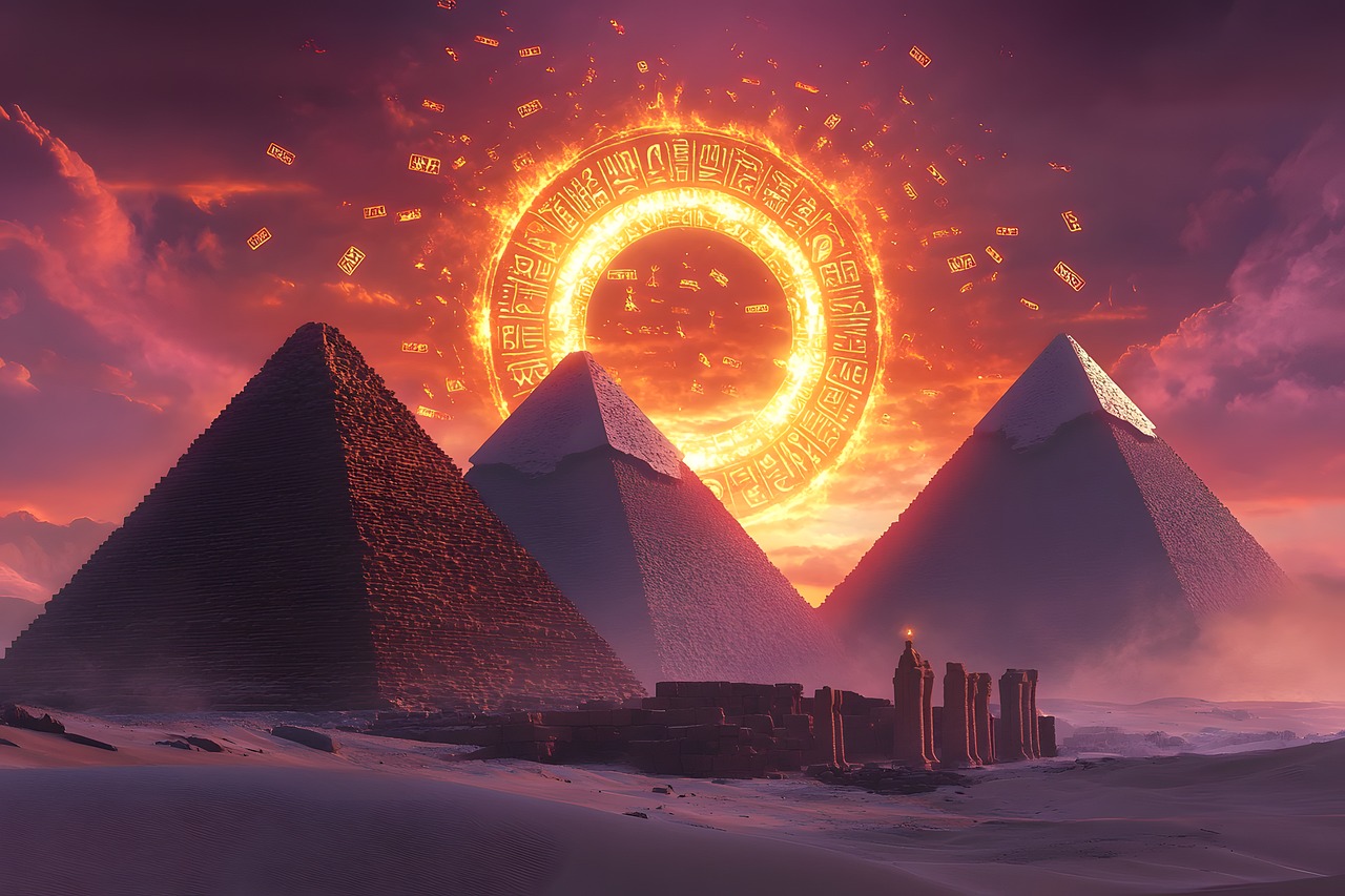 Download Egypt, Pyramids, Portal. Royalty-Free Stock Illustration Image ...